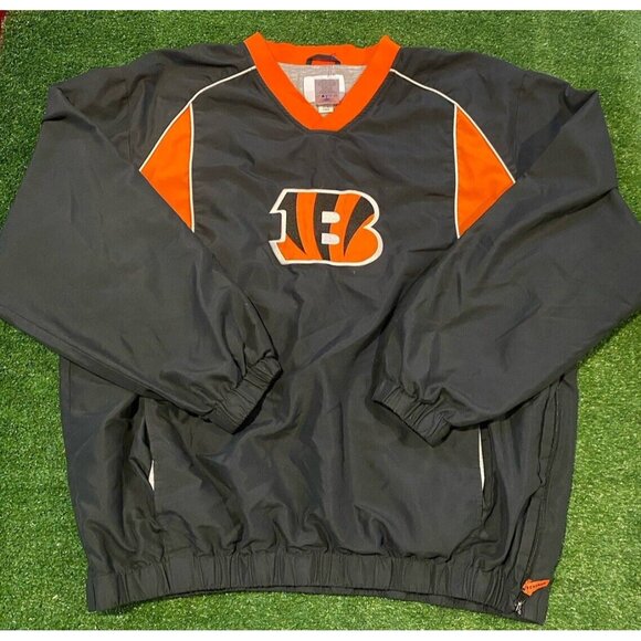 NFL | Shirts | Cincinnati Bengals Jacket Mens Extra Large Pullover ...
